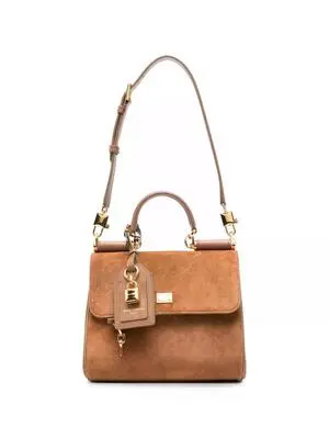 Dolce & Gabbana Sicily Logo-plaque Tote Bag - Brown