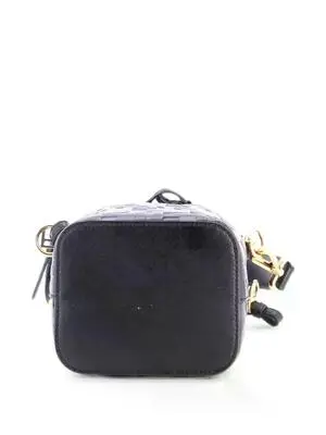 Fendi Mon Tresor Zucca Embossed Leather Mini Bucket Bag