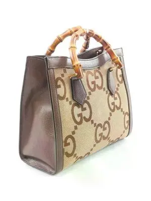Gucci Diana Jumbo Gg Canvas Tote Bag - Neutrals