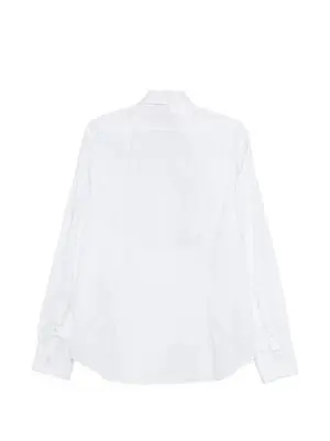 MANUEL RITZ Logo-patch Spread-collar Shirt