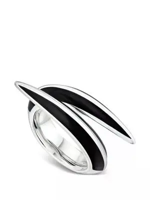 SHAUN LEANE Sabre Deco Crossover Ring - Silver