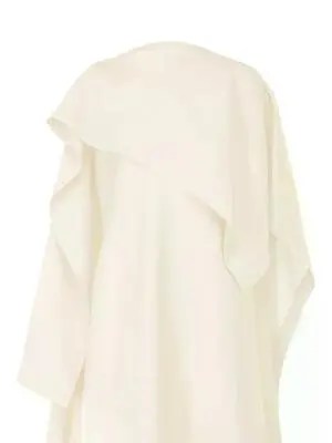 Issey Miyake All Squares Asymmetric Draped Dress - Neutrals