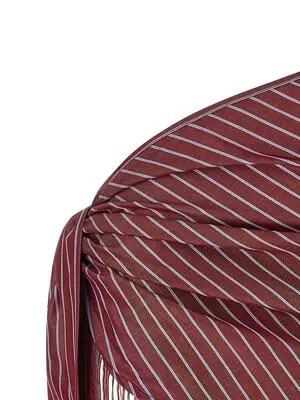 Andamane Dolly Striped Bead-fringed Skirt