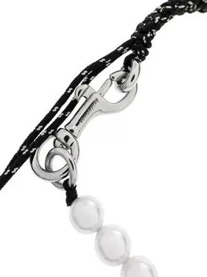 Balenciaga Malibu Pearl-embellished Cord Necklace