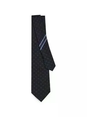 FERRAGAMO Gancini Silk Jacquard Tie