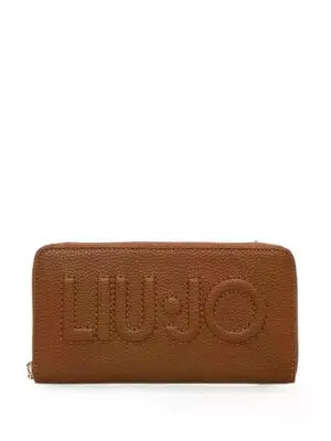 Liu Jo Embossed Zip Wallet - Brown