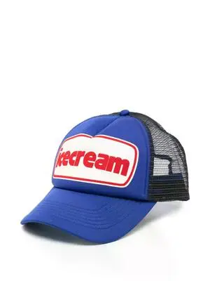 ICECREAM Logo Patch Mesh Panel Baseball Cap - Blue