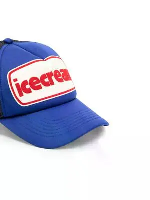 ICECREAM Logo Patch Mesh Panel Baseball Cap