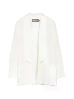SIMONA CORSELLINI Shawl-lapel Blazer - White