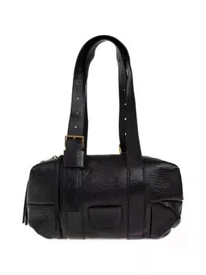 ALLSAINTS Ares Grain Leather Shoulder Bag - Black