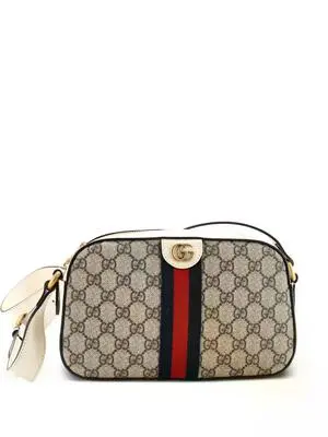 Gucci Ophidia Gg Coated Canvas Camera Bag - Brown