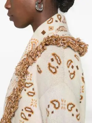 Alanui Paisley Pattern Fringed Jacket