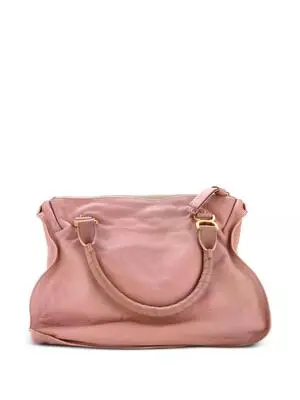 Chloé Marcie Leather Large Shoulder Bag - Pink
