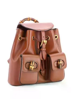 Gucci Bamboo Leather Small Backpack