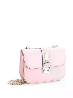 Valentino Garavani Glam Lock Leather Small Shoulder Bag