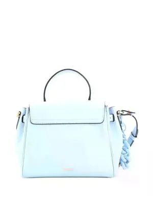 Versace La Medusa Top Handle Leather Small Satchel Bag - Blue
