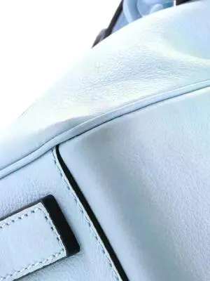 Versace La Medusa Top Handle Leather Small Satchel Bag - Blue