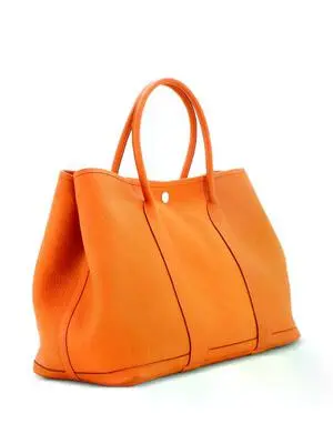 Hermès Garden Party Tote Leather Satchel - Orange