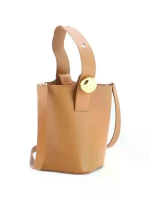 Loewe Pebble Leather Bucket Bag - Brown