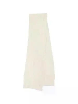 MAISON MARGIELA Cotton Knit Scarf - Neutrals