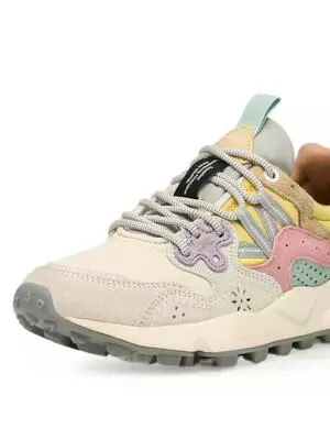 FLOWER MOUNTAIN Yamano 3 Calf Suede-panel Sneakers