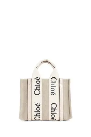 Chloé Small Woody Tote Bag - Beige