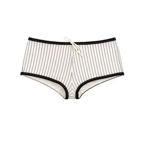 IVY SWIMWEAR Tiger Lily In Cream Stripe Bottoms - White