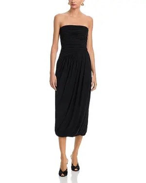 Cinq À Sept Rosine Strapless Midi Dress - Black