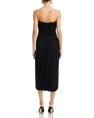 Cinq À Sept Rosine Strapless Midi Dress - Black