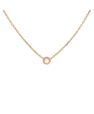CARTIER Xs D'amour Pendant Necklace 18k Rose Gold With Diamond, 16 - Pink