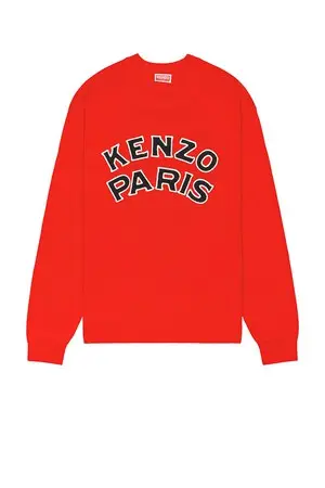 Kenzo Emblem Jumper In Red