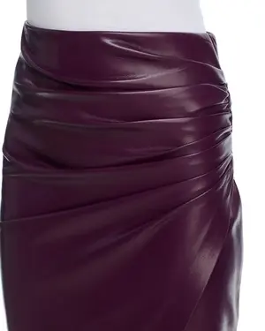Generation Love Gina Faux Leather Skirt - Plum