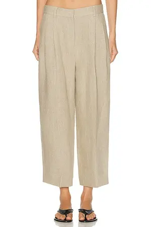 TOTEME Double Pleat Linen Trousers