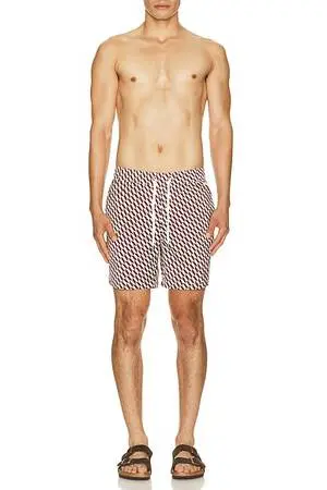 Onia Charles 7 Swim Trunk - Chocolate Multi