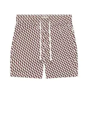 Onia Charles 7 Swim Trunk - Chocolate Multi
