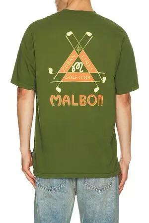 MALBON Bermuda Trinity Tee - Chive
