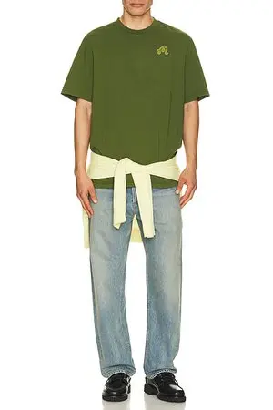 MALBON Bermuda Trinity Tee - Chive