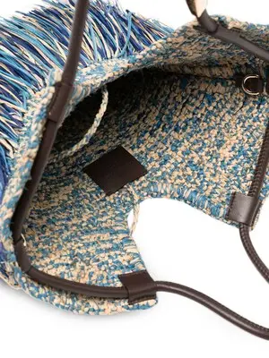 Zimmermann Goldentime Small Rafia Tote
