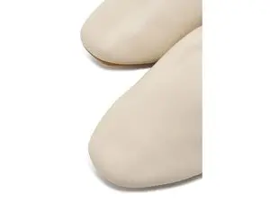 Fitflop Delicato Poise Leather Ballerinas Flat Dress Shoes - Beige