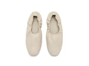 Fitflop Delicato Poise Leather Ballerinas Flat Dress Shoes - Beige