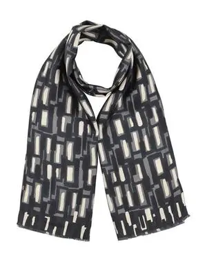 Aspesi Scarf Charcoal Silk - Grey