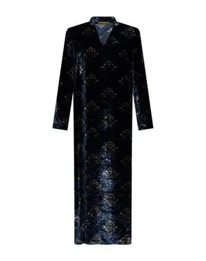 SIYU Maxi Dress Midnight Size Viscose, Silk - Blue