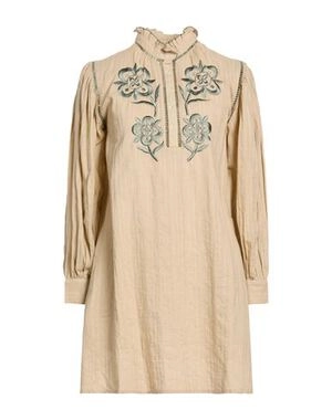 Antik Batik Cotton Mini Dress - Beige
