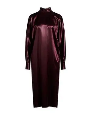 FERRAGAMO Midi Dress Plum Size Acetate, Viscose - Purple