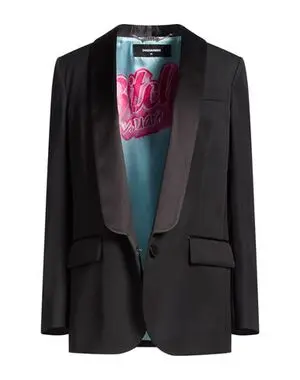 Dsquared2 Blazer Size Polyester, Virgin Wool - Black