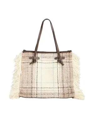GIANNI CHIARINI Marcella Club Handbag Textile Fibers, Leather - Brown