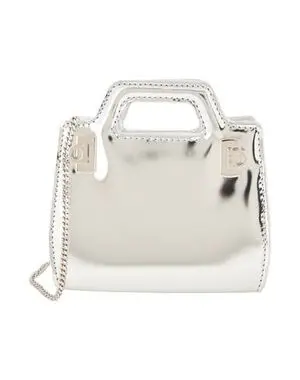 FERRAGAMO Handbag Leather - Silver