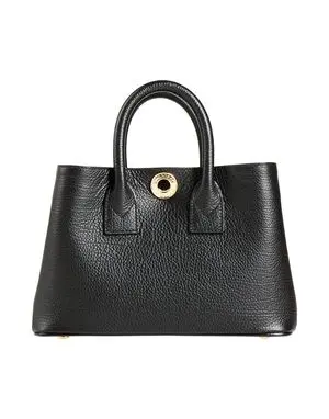 Burberry Calfskin And Cotton Tote - Black