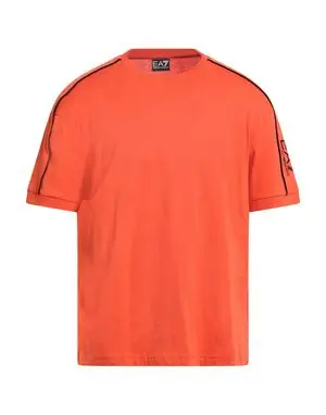 EA7 T-shirt Size Cotton - Orange