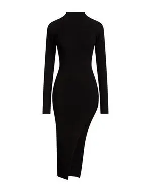 Blumarine Midi Dress Size Virgin Wool - Black